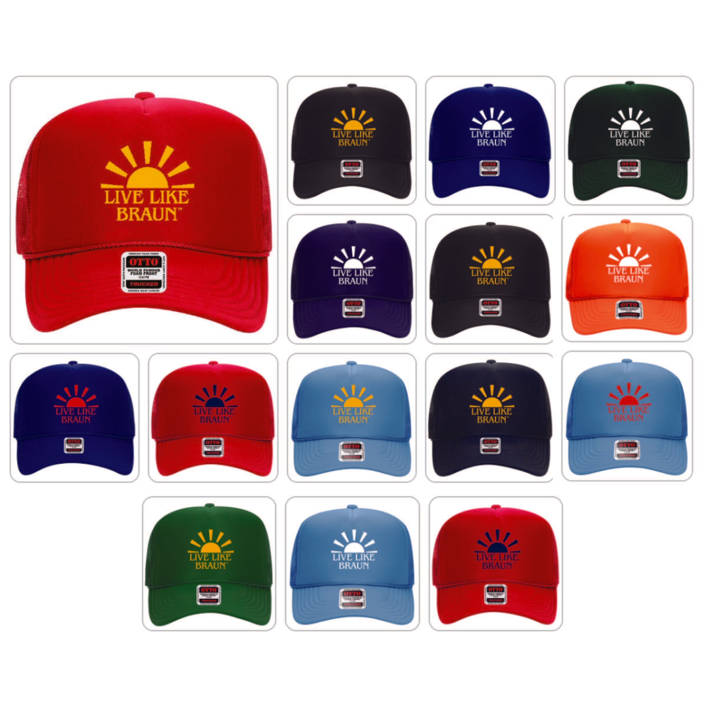 College Trucker Hats – LiveLikeBraun